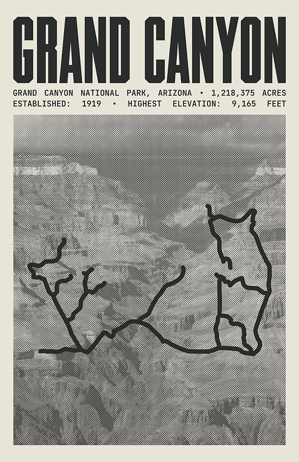 Grand Canyon National Park Poster – Park-Poster