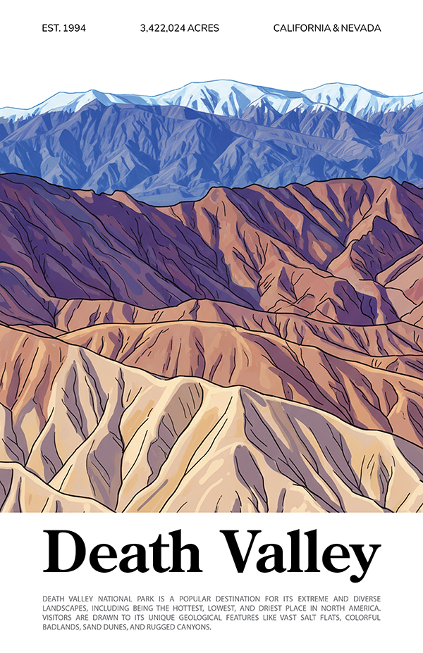 Death Valley National Park Animated Poster – Park-Poster