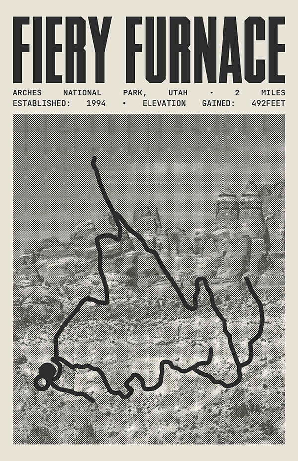 Fiery Furnace Poster | Arches National Park Prints – Park-Poster