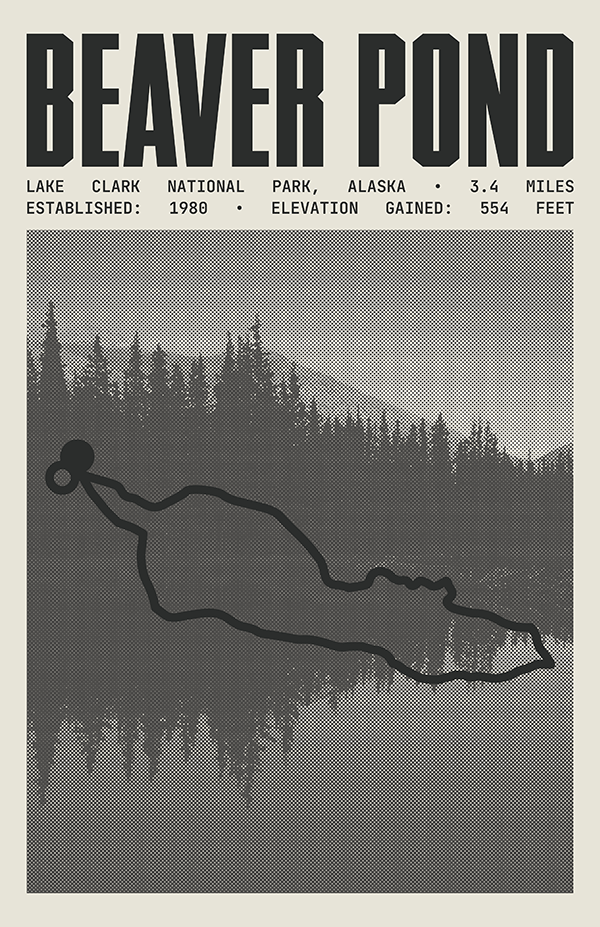 Beaver Pond Loop Poster | Lake Clark National Park Prints – Park-Poster