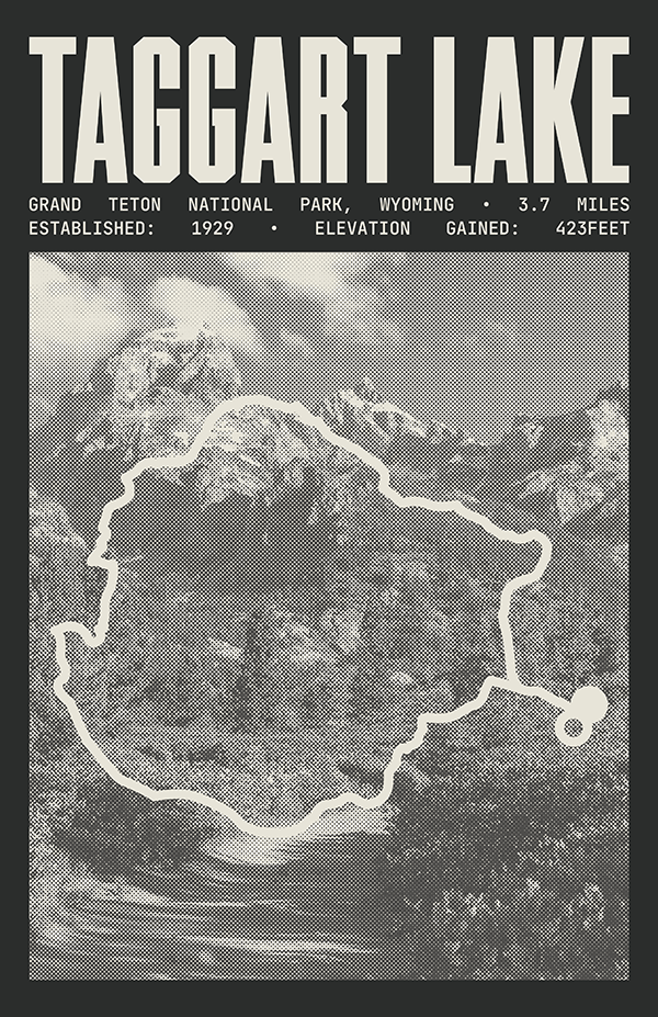 Taggart Lake Loop Poster | Grand Teton National Park Prints – Park-Poster